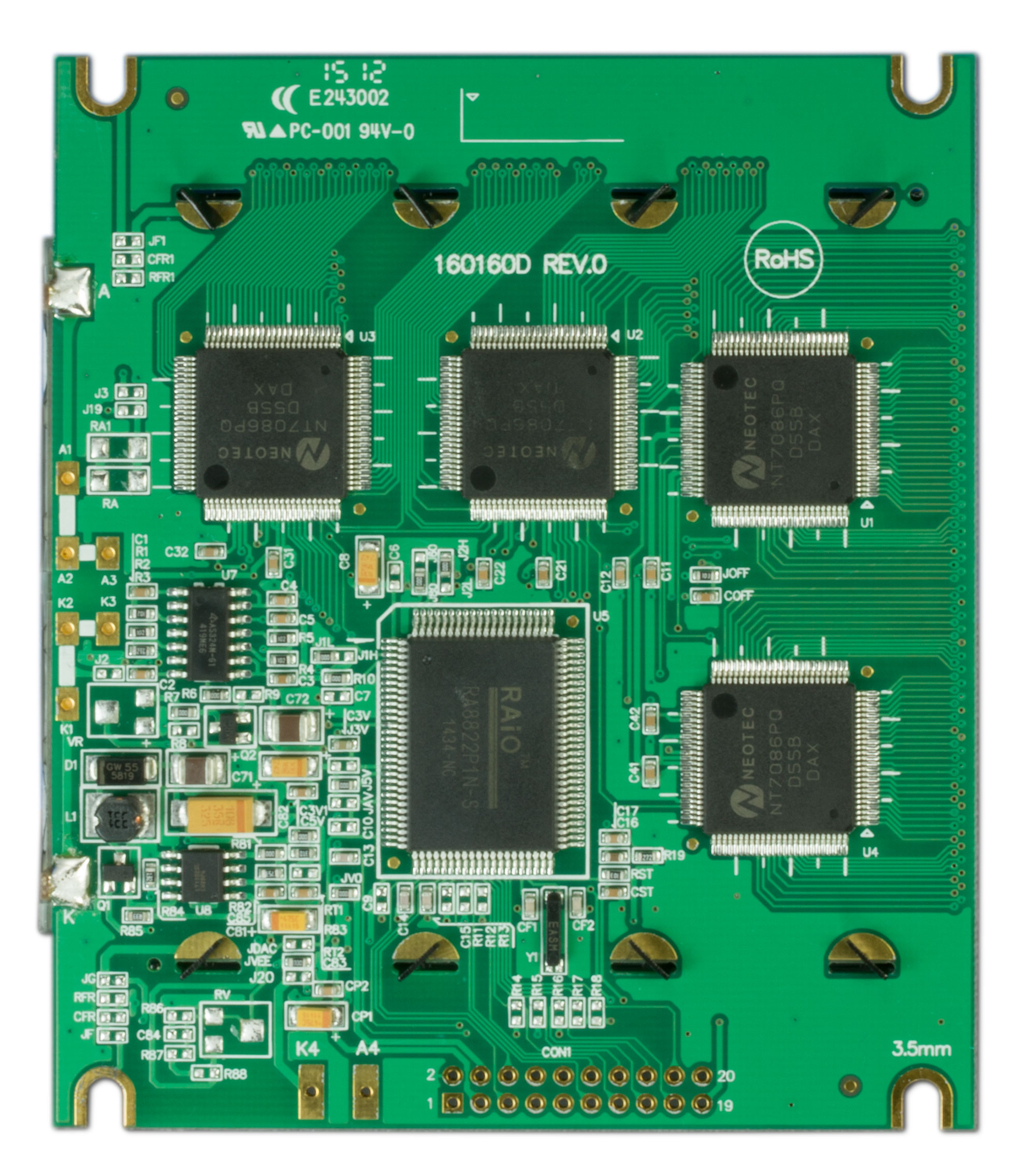 160x160 Graphic FSTN LCD (CFAG160160D5TFHVGB)